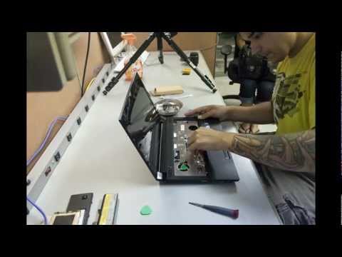 Time-lapse of Lenovo b570 CPU upgrade