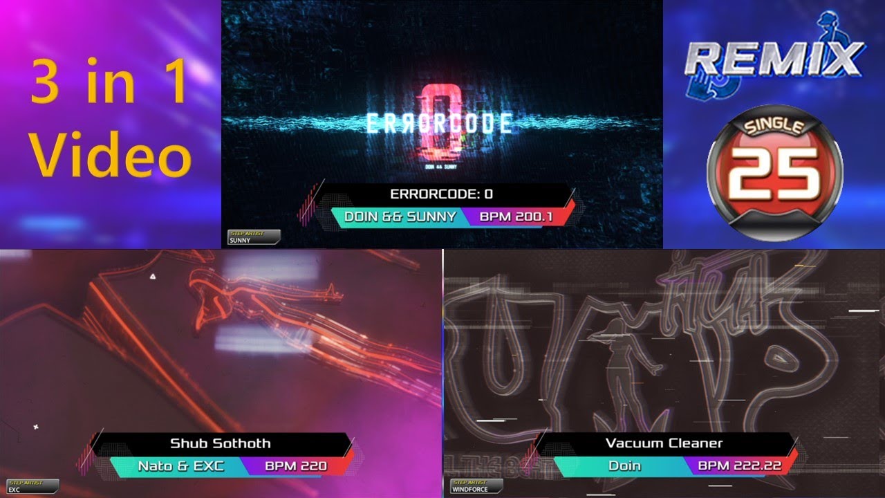 [REMIX] S25 3 songs in one video 【PUMP IT UP XX】 펌프잇업 - YouTube