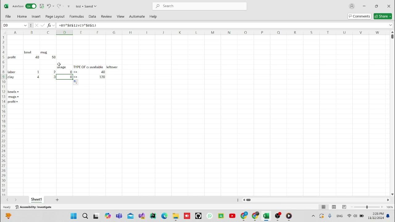 Excel solver and reports - YouTube