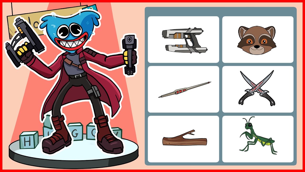HUGGY WUGGY DRESS UP vs Guardians Of The Galaxy Characters | POPPY ...
