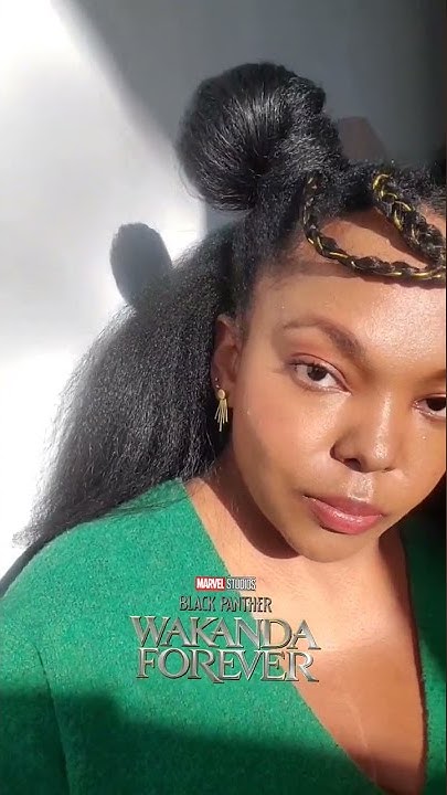 Wakanda Forever Hairstyle #wakandaforever #naturalhair - YouTube