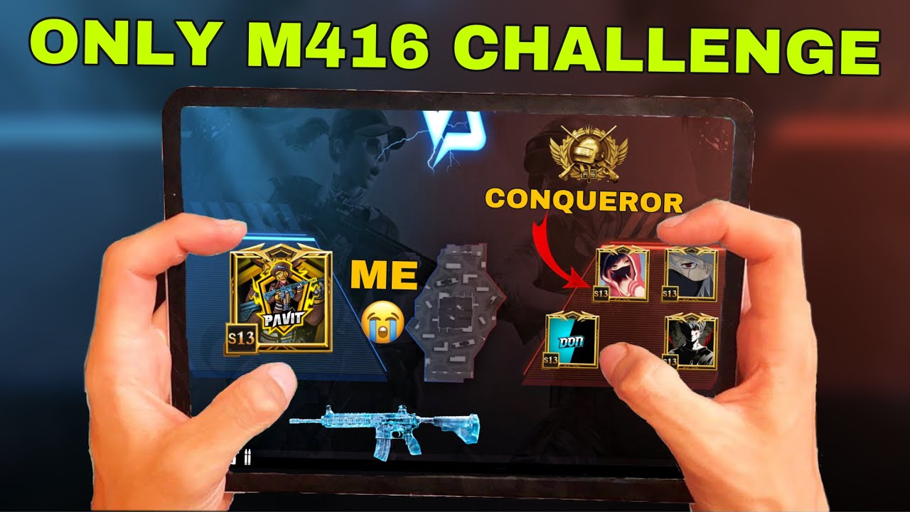 🔥 4 CONQUEROR PRO PLAYER VS ME 😰 M416 ONLY SAMSUNG,A3,A5,A6,A7,J2,J5,J7 ...