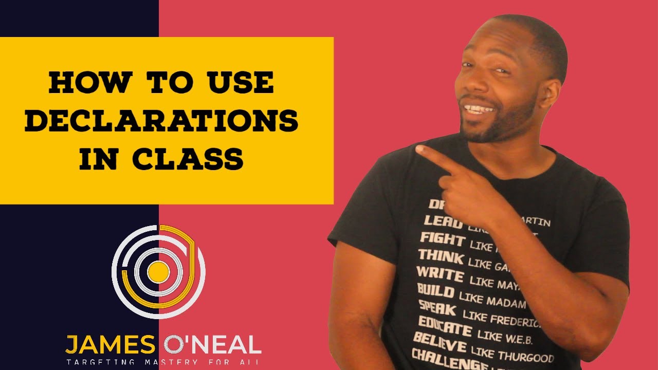 Classroom Culture Pt 5 - How to Use Declarations/Affirmations in Class ...