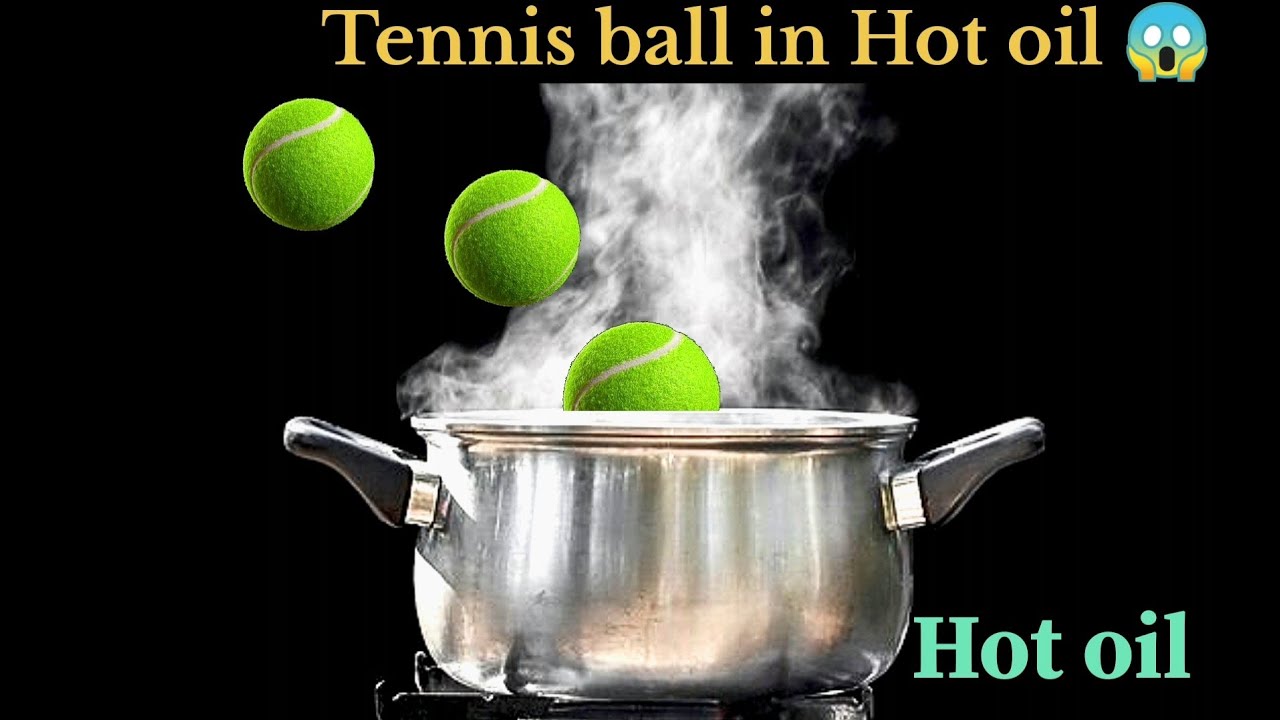 Ball fry in hot oil 😱 / Ball vs Hot oil - YouTube