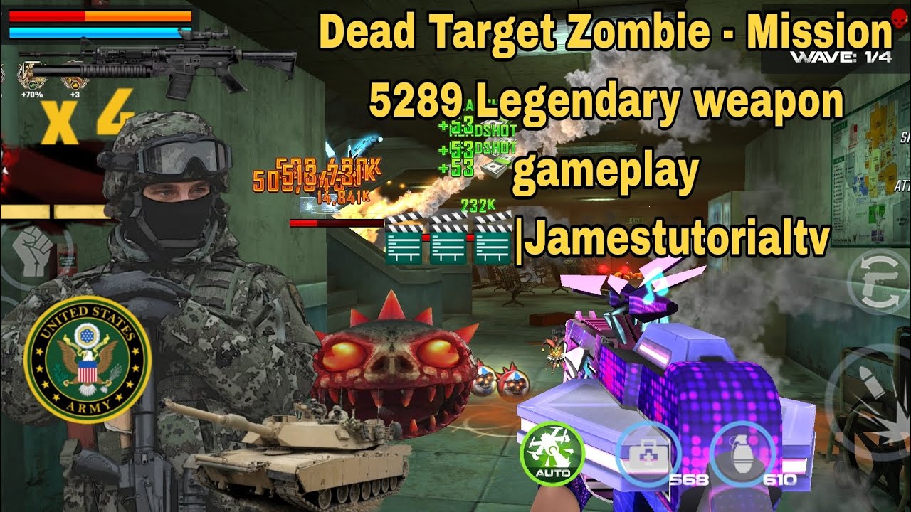Dead Target Zombie - Mission 5289 Legendary weapon gameplay 🎬🎬🎬 ...