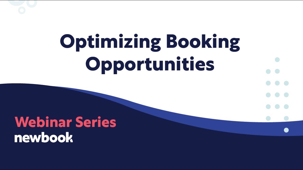 Optimizing Booking Opportunities - YouTube