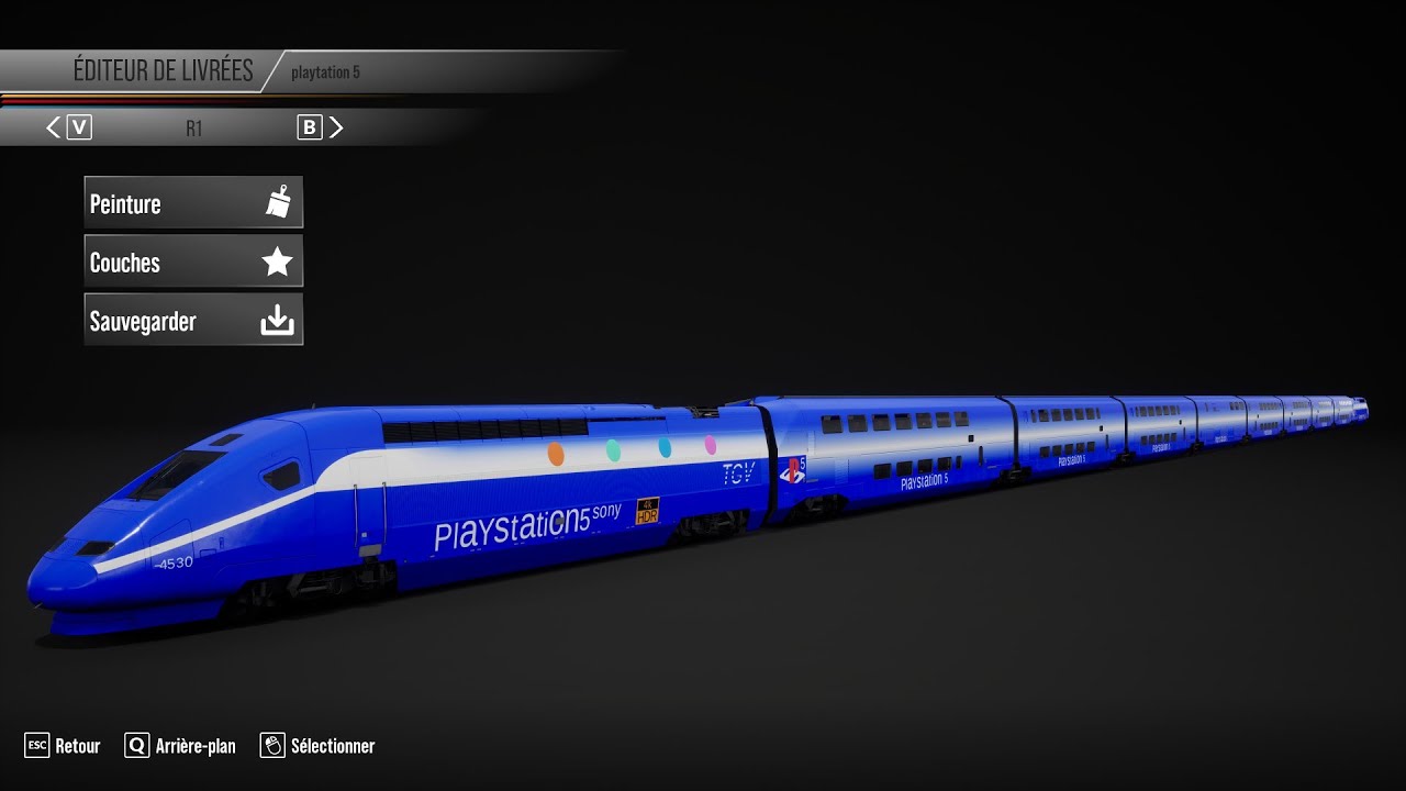 Train Sim World 2 le TGV Bleu Playstation 5 - YouTube