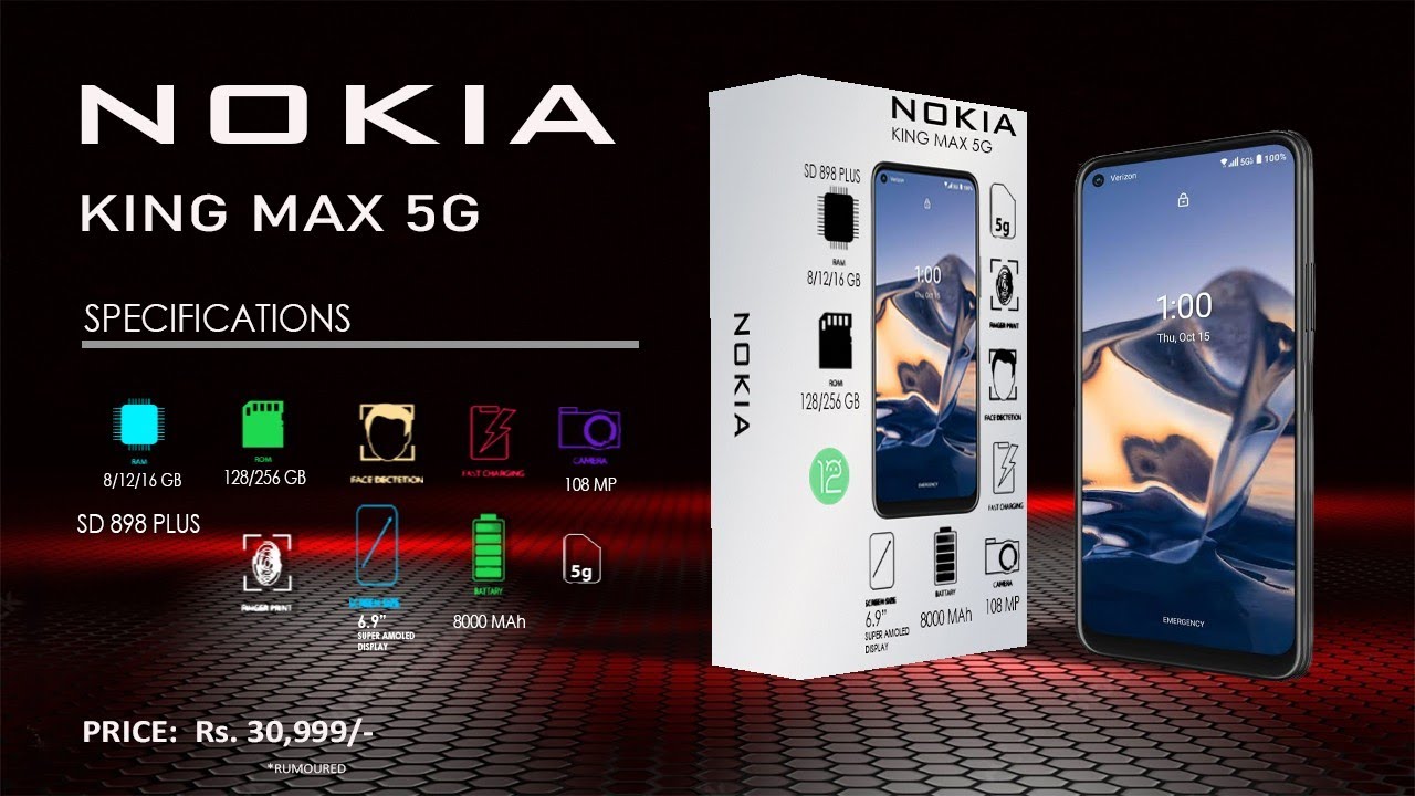Nokia king max 5g smart phone specifications launch date and price ...