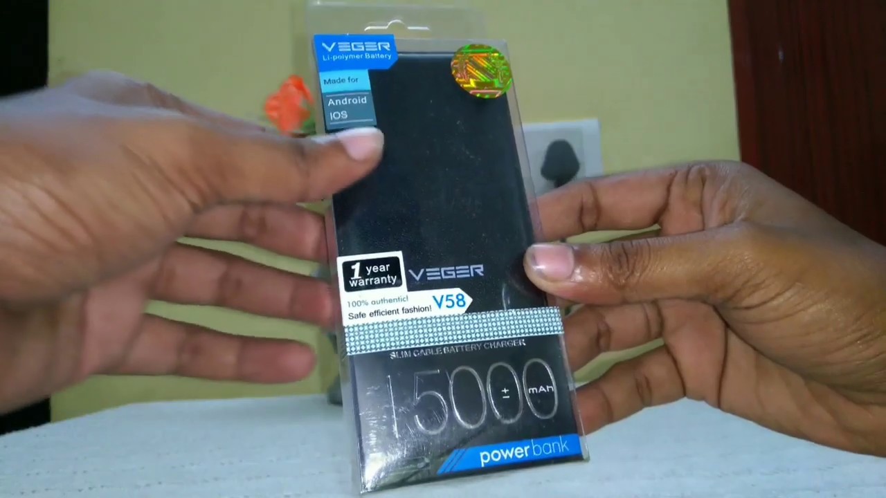 UNBOXING; VEGER (V58) 15000mah POWER BANK. . . - YouTube