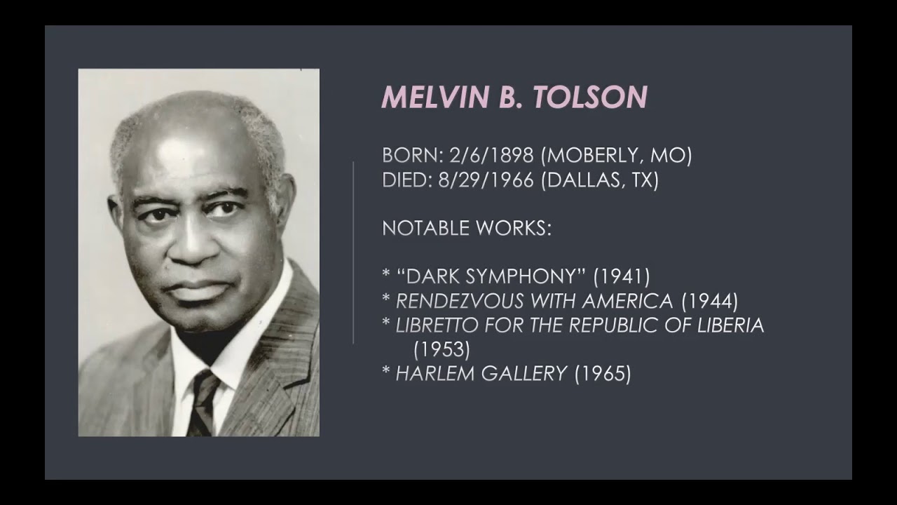 Melvin B Tolson Black History Month Podcast - YouTube