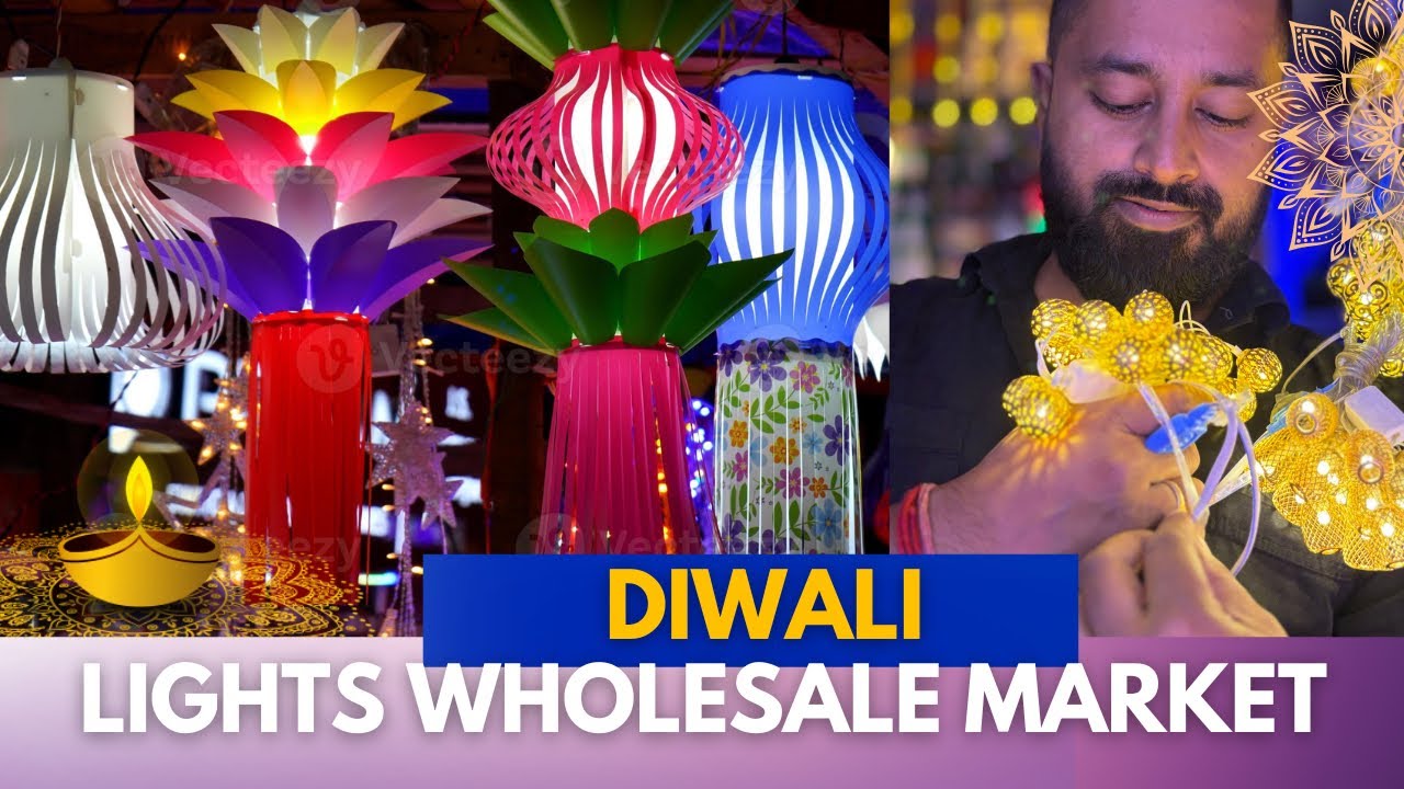 Diwali lights | Diwali lights Kolkata Ezra street - YouTube