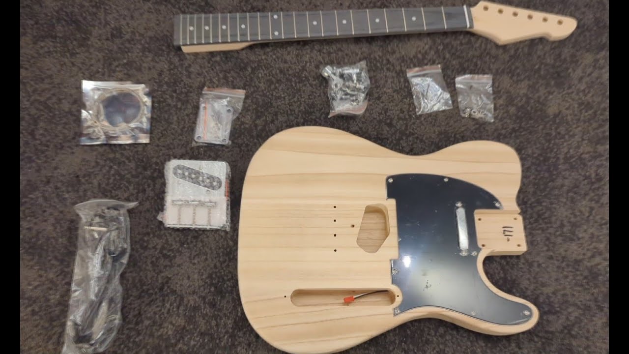 Guitar Works DIY Telecaster Kit Unboxing - YouTube