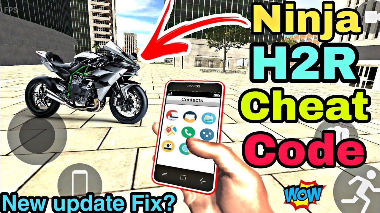 Indian Bike Driving 3d Kawasaki Ninja H2R Cheat code || New Update ...