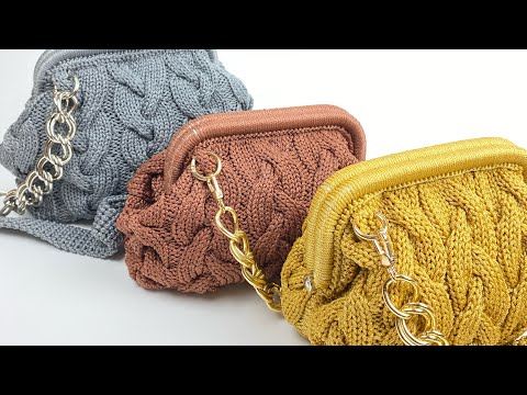 ÇOK BEKLENEN ÇANTA !!! POLYESTER MAKROME İPTEN SAÇ ÖRGÜ MODELİ ÇANTA YAPIMI