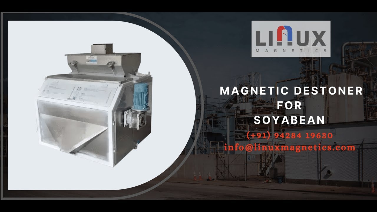 Magnetic Destoner Soyabean | Linux Magnetics - YouTube