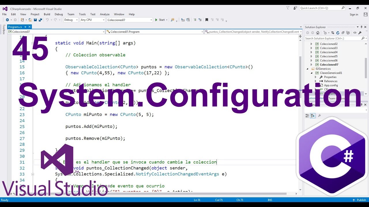 Tutorial C# nivel Avanzado 45 --- System.Configuration - YouTube
