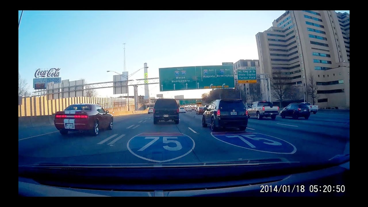 G1WH 1080p HD Dashcam - A Drive Through Downtown Atlanta, Georgia 2015 ...