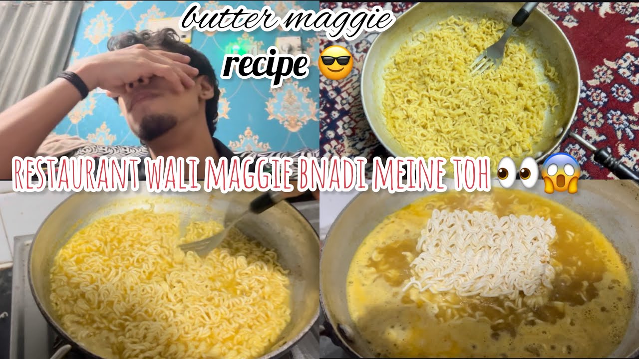 butter maggi recipe at home / jatin shef 🧑‍🍳 🤣 #maggie #maggirecipe # ...