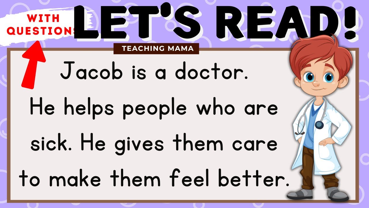 LET'S READ! | READING COMPREHENSION | PRACTICE READING SIMPLE ...