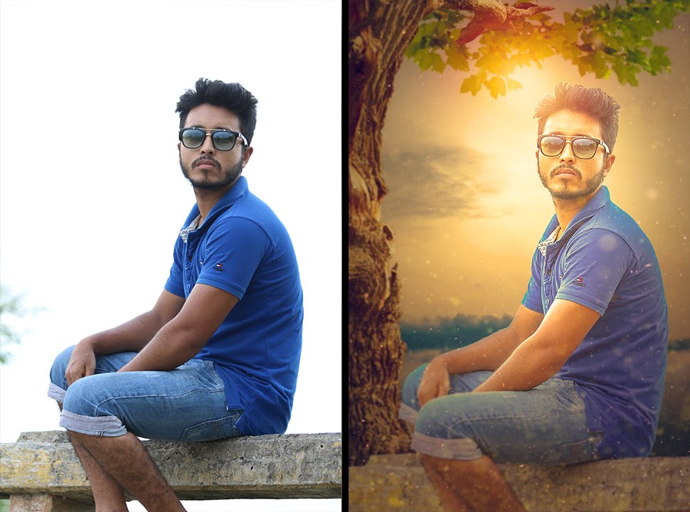 Photoshop Tutorial | Photo Manipulation Change Background & Blending ...