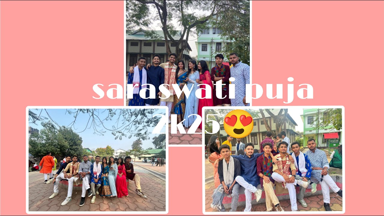 Saraswati Puja 2k25|| Darrang college|| vlog - YouTube