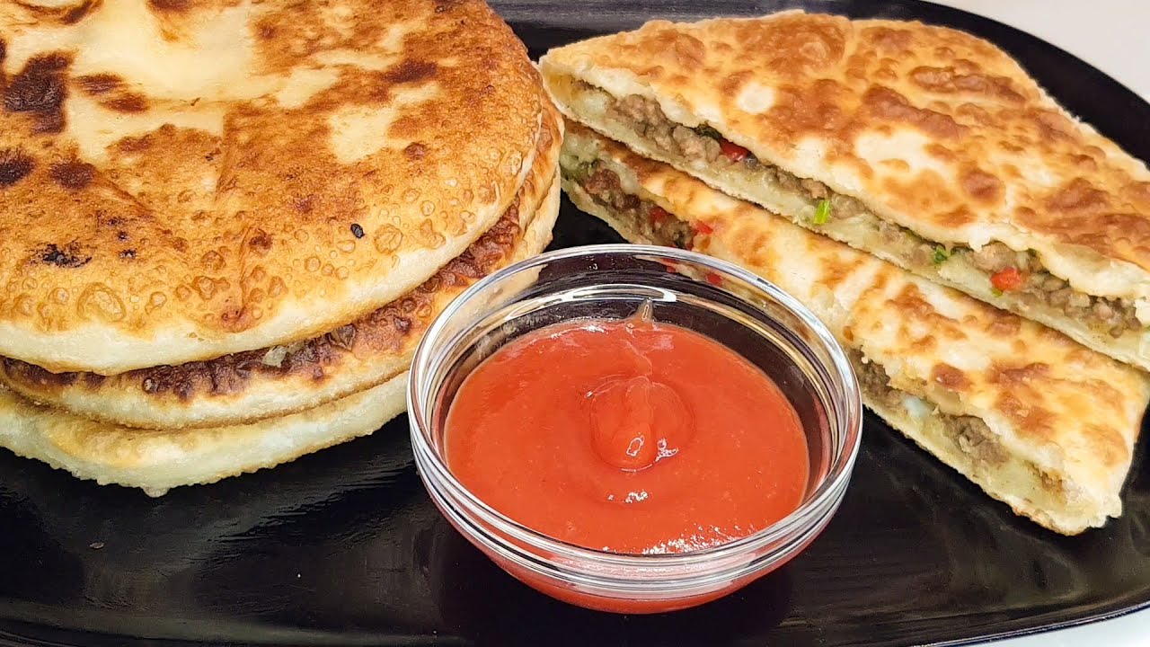 Delicious Beef Stuffed Pies With Only 1/2 kg (1 lb) Ground Meat - YouTube