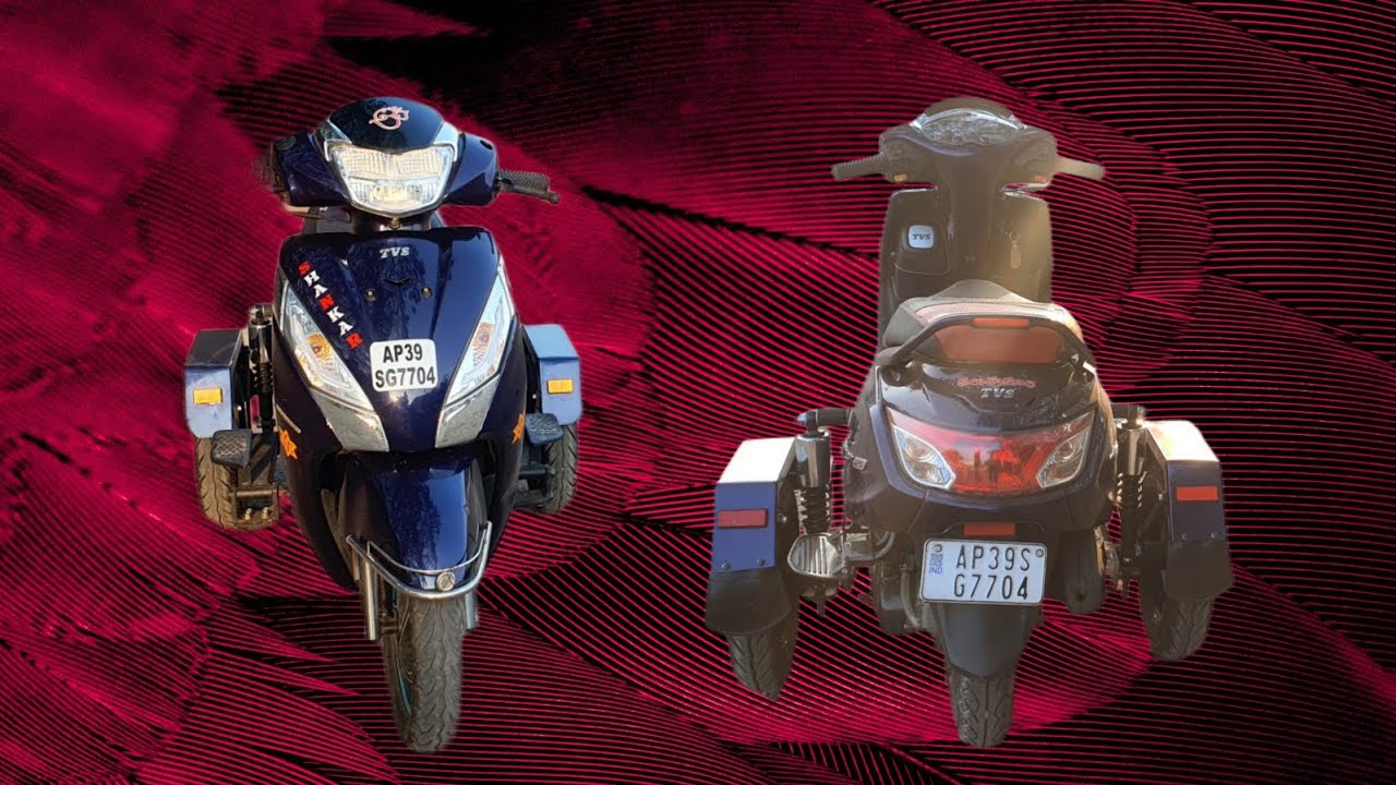 TVS JUPITER BS6 125CC MODIFIED FOR PHYSICALLY CHALLENGE PEOPLE BY BAJEE ...