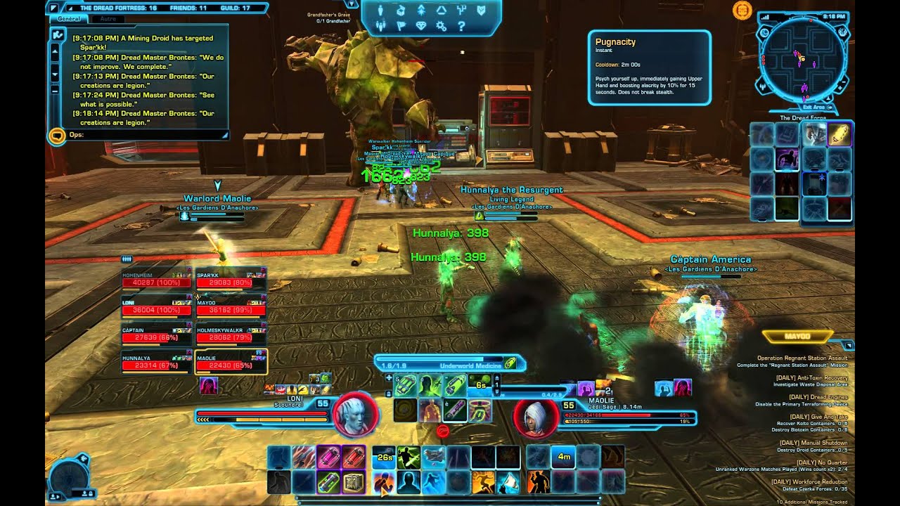 Swtor - Dread Fortress Grob'Thok 8 Hm GDA - YouTube