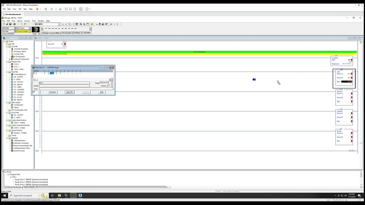 RS Logix 500 Compute & Math Instructions | Learn PLC Programming ...
