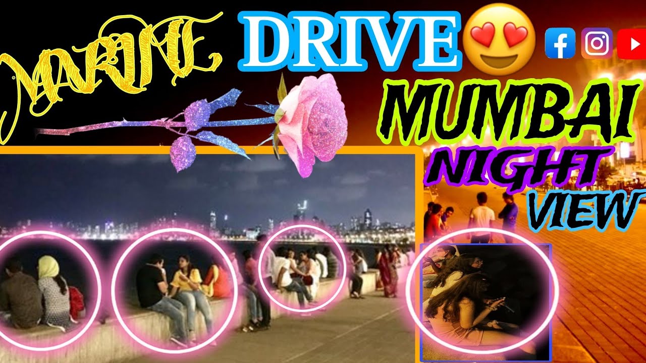 Marine Drive Nightlife 😍 | Best Place To visit In Night - YouTube