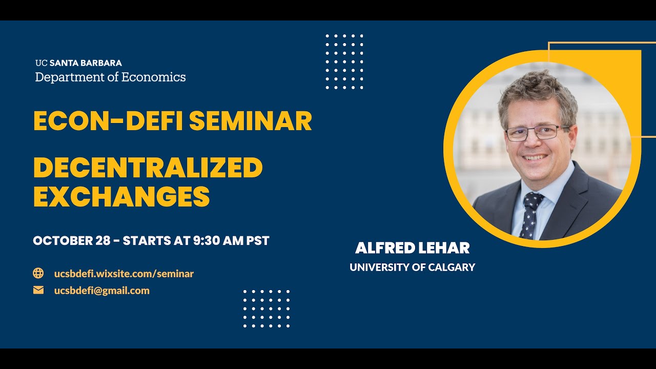 Alfred Lehar: Decentralized Exchanges - YouTube