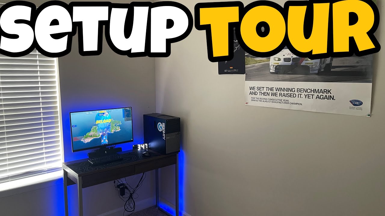 14 Year Old Content Creator Gaming Setup Tour ($1,000) - YouTube