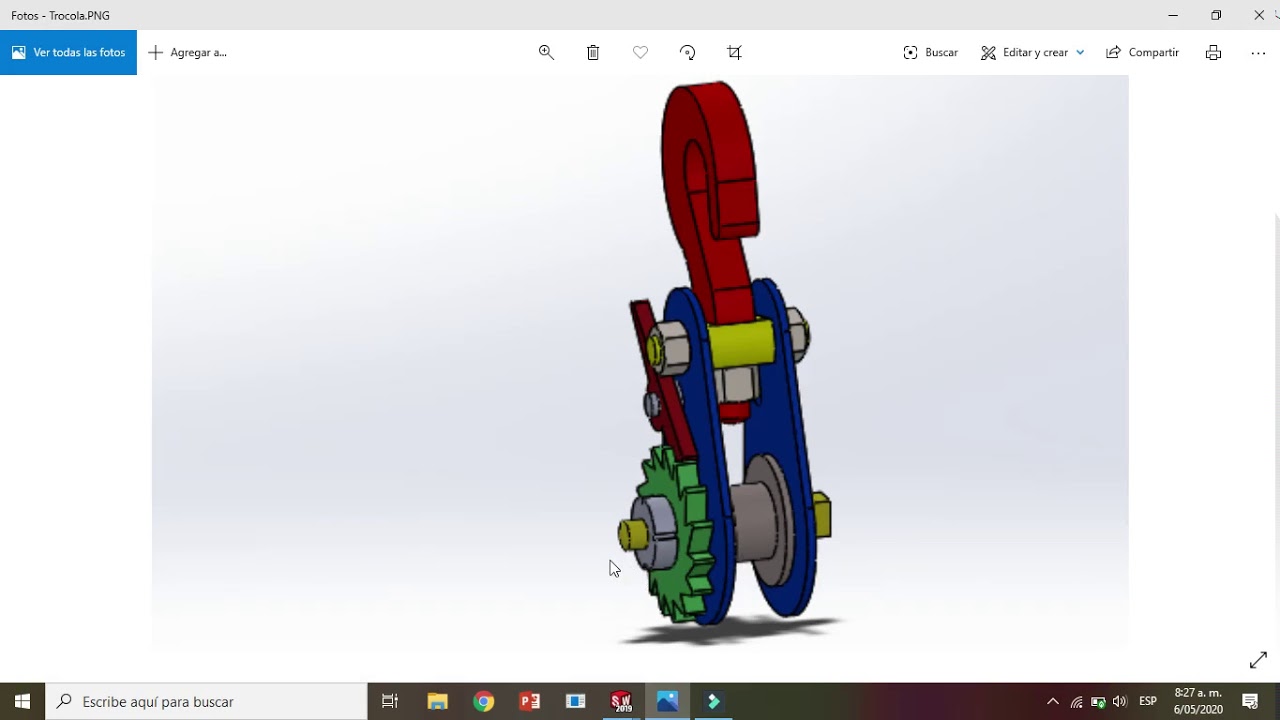 Ensamble de piezas en solidworks - YouTube