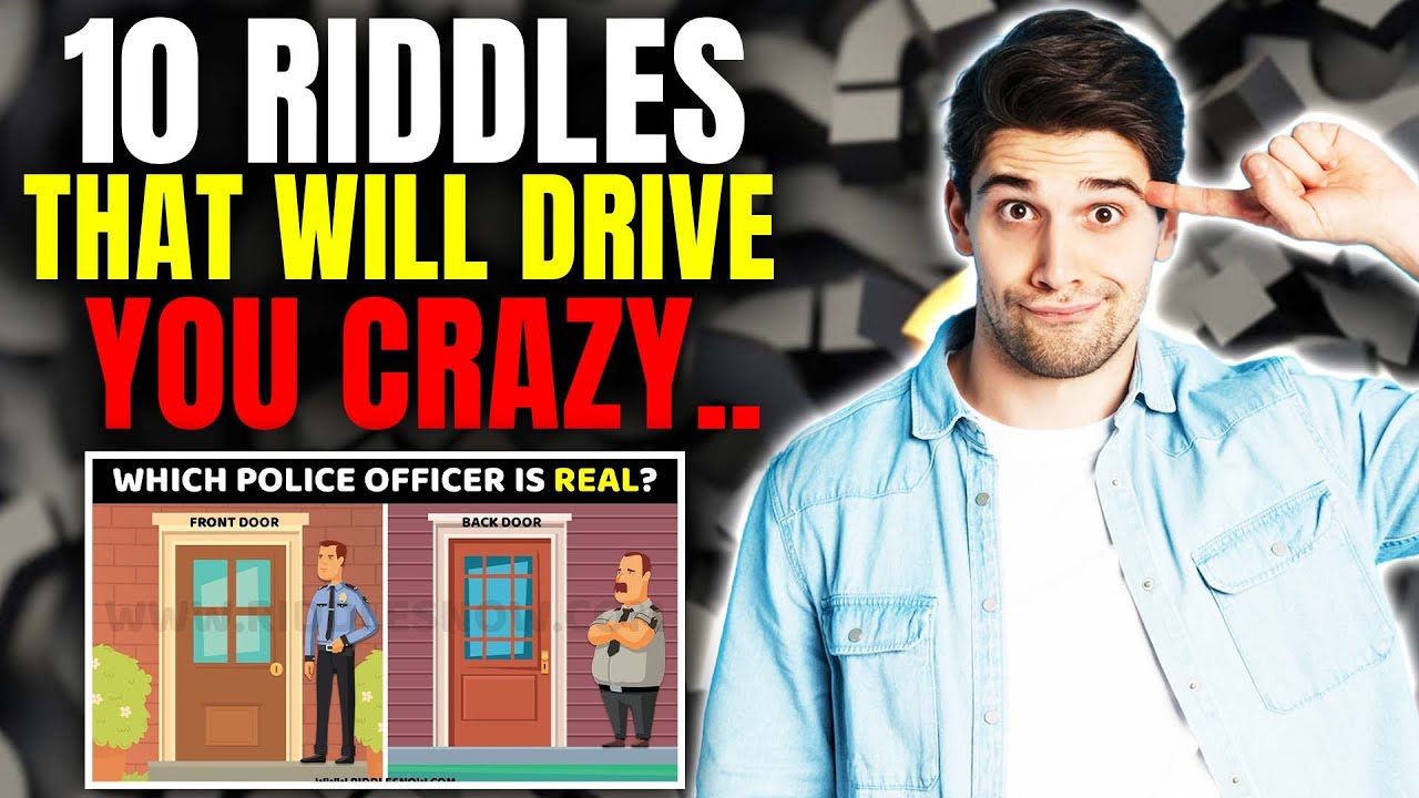 Challenge : 10 tricky riddles that will drive you crazy - YouTube