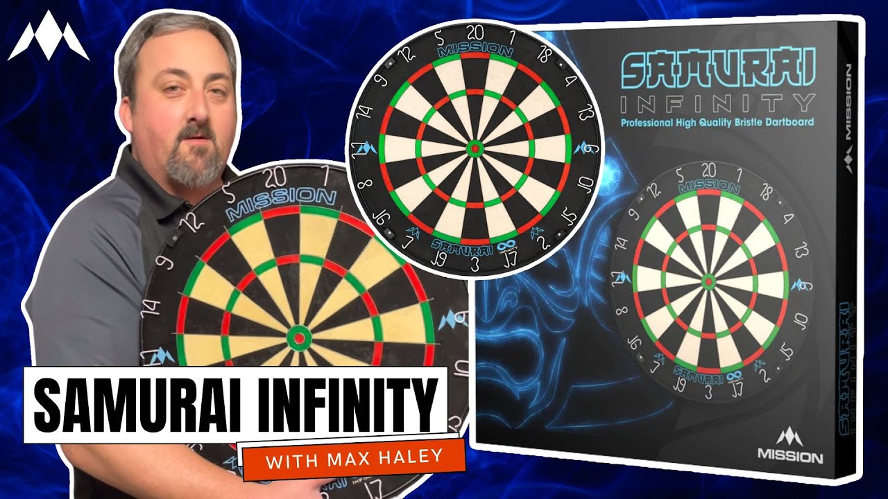 SAMURAI INFINITY MISSION DARTBOARD SET UP AND REVIEW WITH MAX HALEY ...