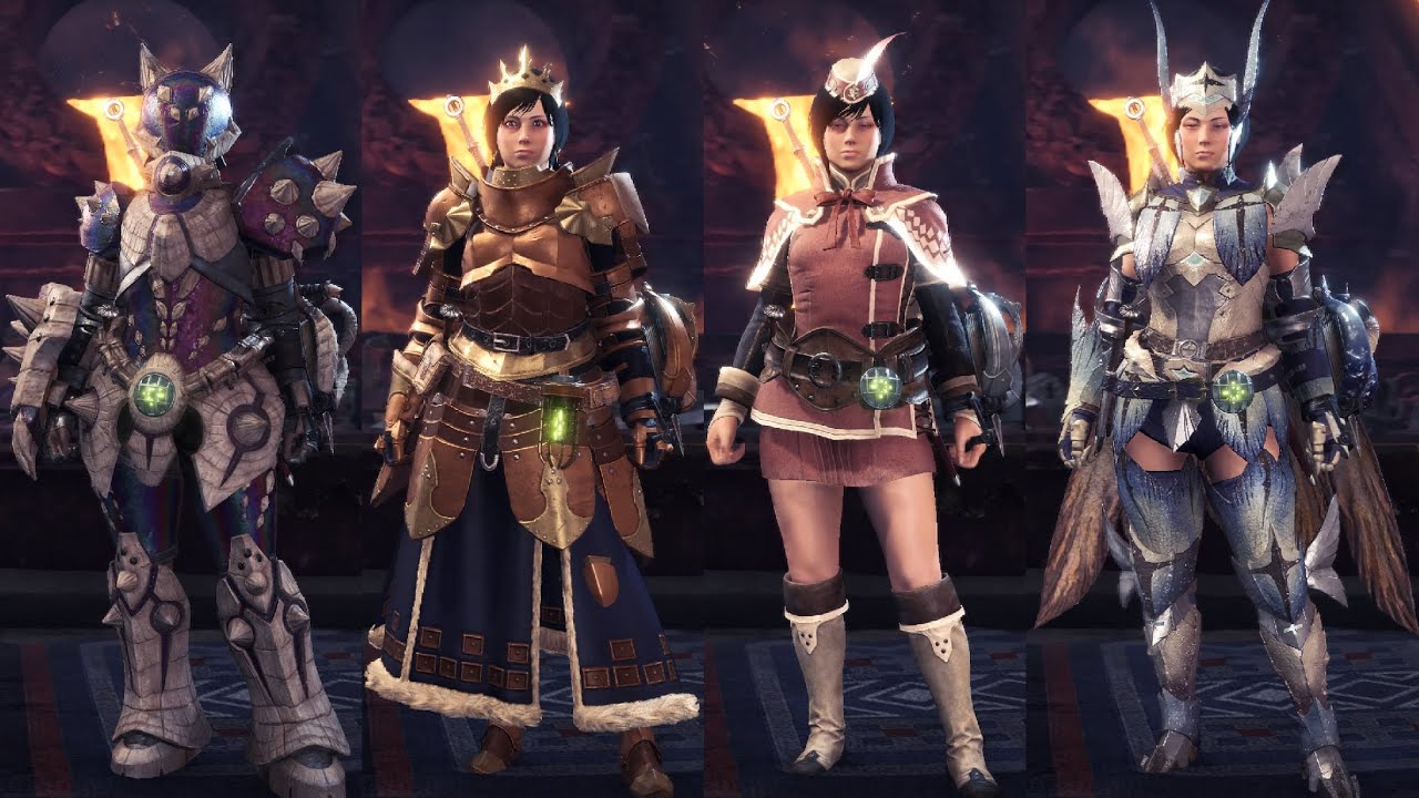 MHW Iceborne All High Rank Rarity 6 Armor (Female Version, as of V15.10 ...