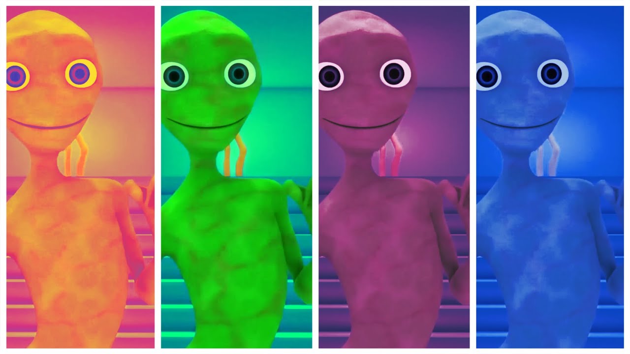 Watch The Aliens Change Colors And Dance! - YouTube