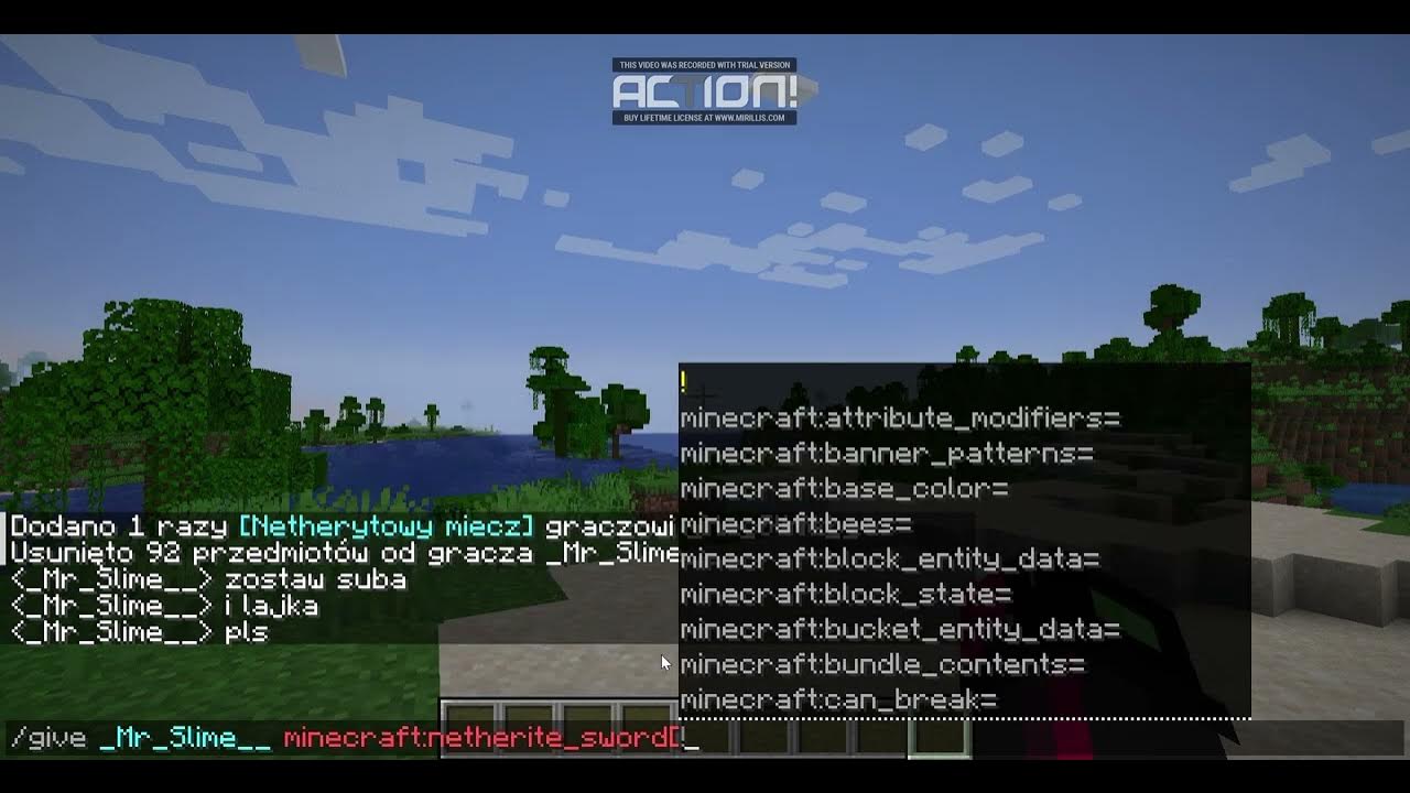 Poradnik Jak Zrobić Miecz Sharpness 255 Minecraft java 1.21.4 i 1.21.5 ...