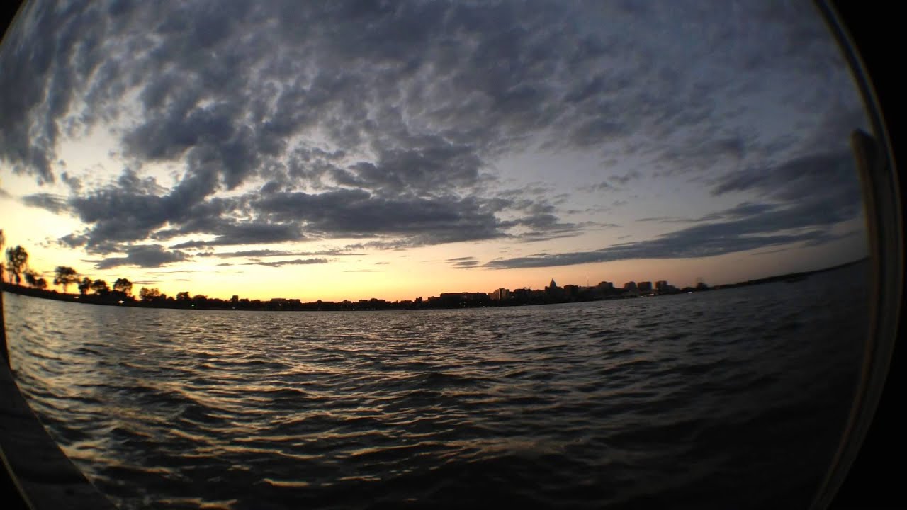 Sunset on Lake Monona in Madison, WI Time Lapse - YouTube