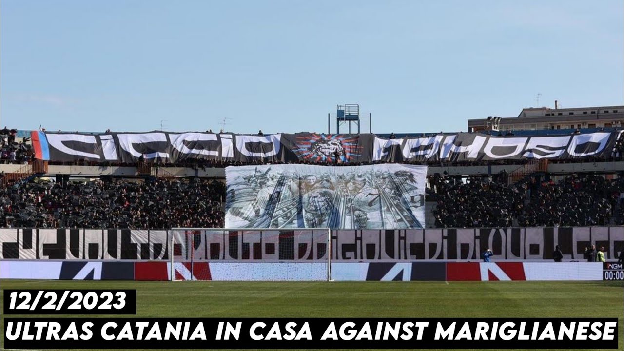 ULTRAS CATANIA IN CASA AGAINST MARIGLIANESE || SSD Catania vs ...