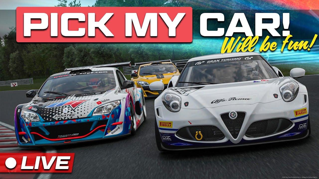 🔴 GT7 | Pick My Car - More Daily Racing! | Live 🔴 !50k - YouTube