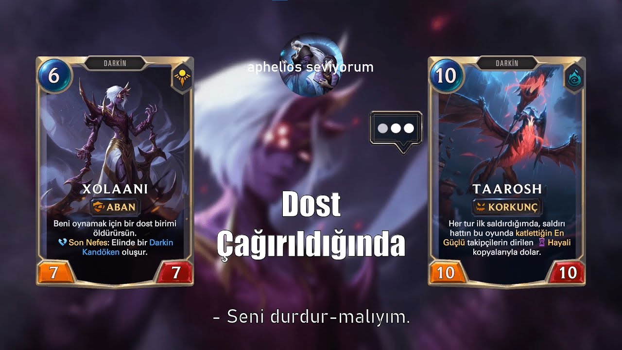 Runeterra Türkçe Seslendirme: Darkinler (Xolaani, Taarosh, Horazi ...