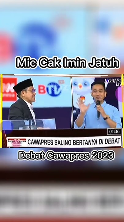 Debat Cawapres (Momen Mic Cak Imin Jatuh) #debat #cawapres2024 #pilpres2024 #trending - YouTube