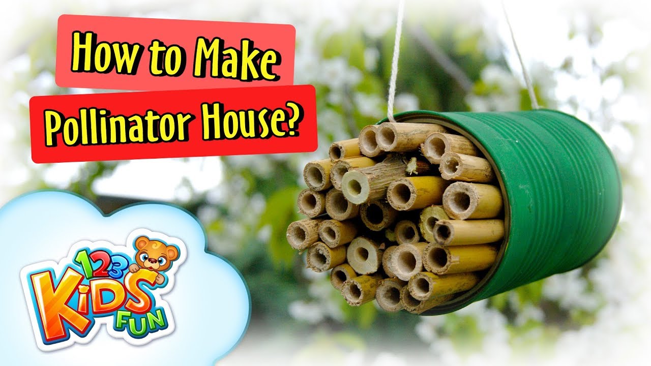 How to make pollinator house diy| DIY by Creative Mom | 123 Kids Fun ...