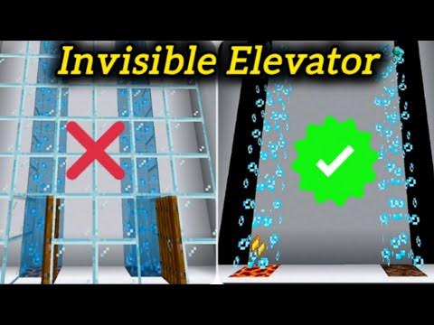 Minecraft: Building an Elevator(Invisible Elevator,🤔) - YouTube