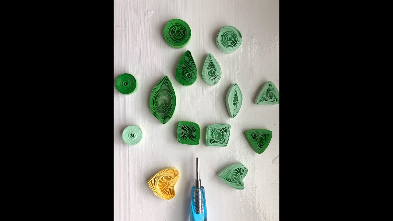 Easy Tutorial On Basic Quilling Shapes For Beginners. - YouTube