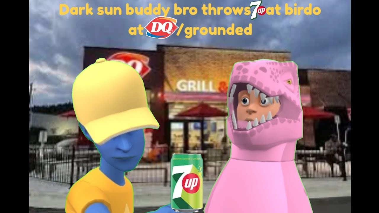 Dark sun buddy bro throws 7up at birdo at dairy queen/grounded - YouTube