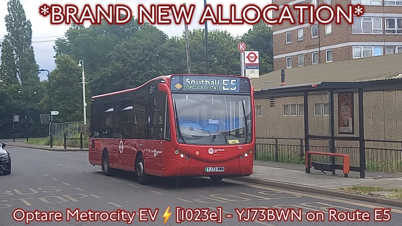 *BRAND NEW ALLOCATION* | Optare MetroCity EV on Route E5 - [1023e ...