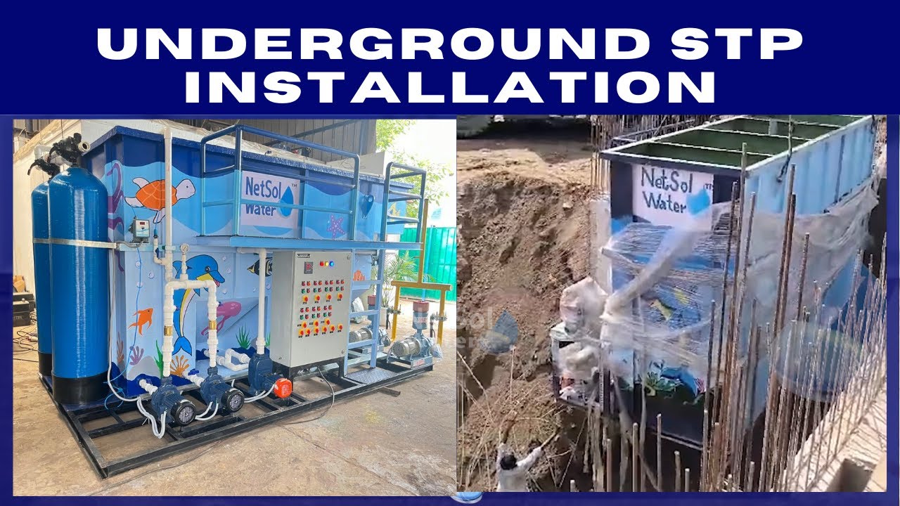 Underground Sewage Treatment Plant | Factory-Fitted MSFRP 40 KLD STP in ...