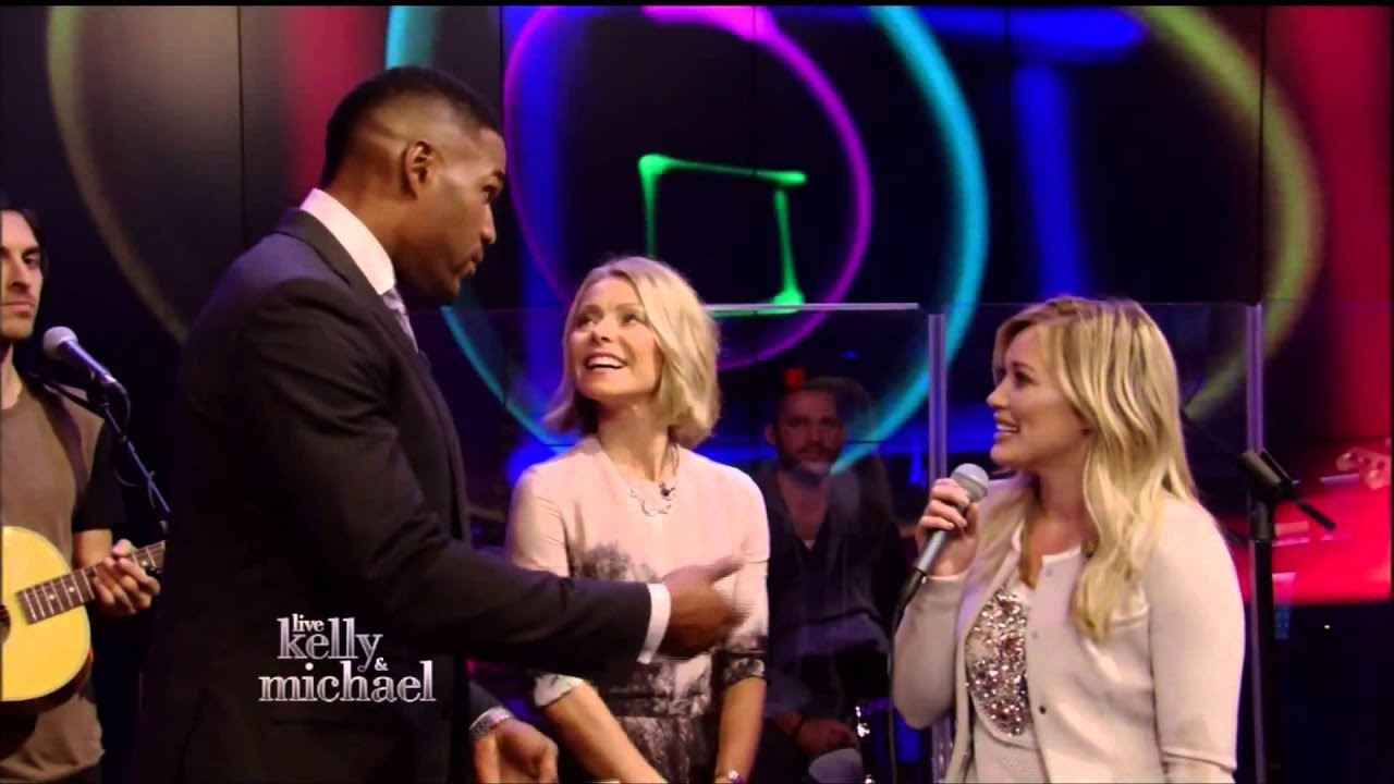 Hilary Duff performs All About You on Kelly and Michael Show - YouTube
